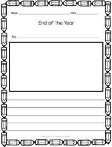 End of the Year Writing Paragraph Sentence Starters, PRINT & DIGITAL ...