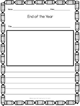 End of the Year Writing Paragraph Sentence Starters, PRINT & DIGITAL ...
