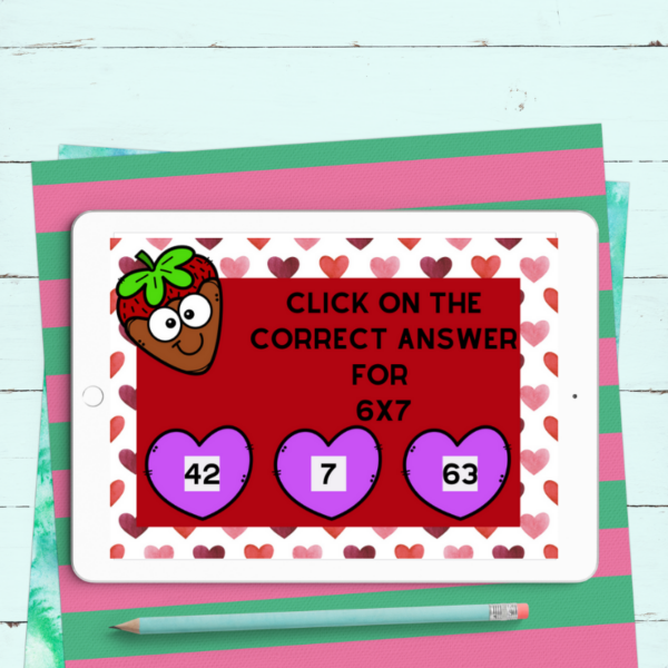 Valentine's Day Multiplication Drills Times Table Practice for 1s -12s ...