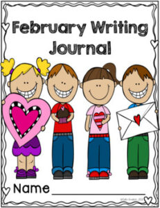 February Monthly Writing Journal Prompts Google Slides, Valentine's Day ...