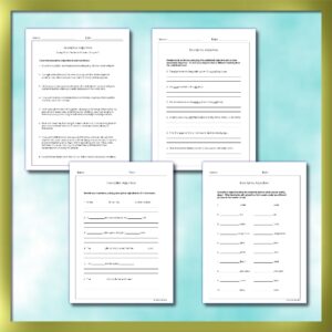 Grammar BUNDLE - Grade 3 - 106 worksheets - Nouns Verbs Adjectives ...