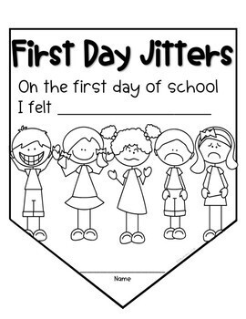 First Day Jitters Banner First Day Back to School Activities Print and ...