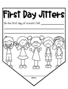 First Day Jitters Banner First Day Back to School Activities Print and ...