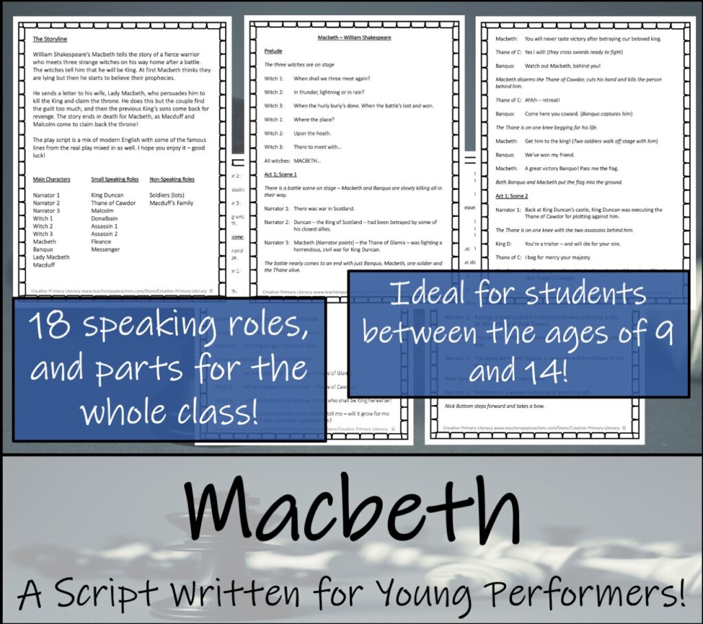 Macbeth | A Play Script for Young Performers | Made By Teachers