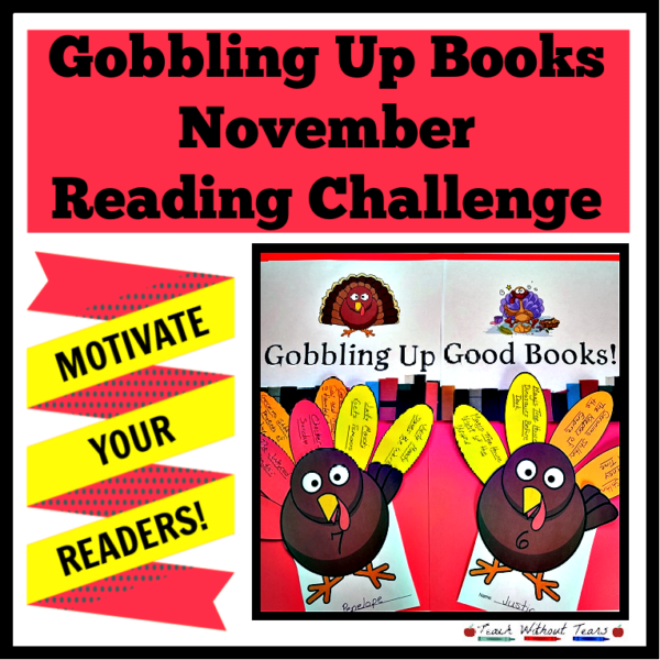 November Turkey Reading Challenge for Thanksgiving | Made By Teachers