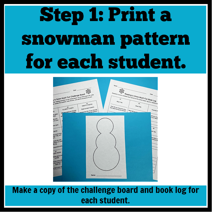 December Snowman Decorating Reading Challenge to Improve Comprehension ...