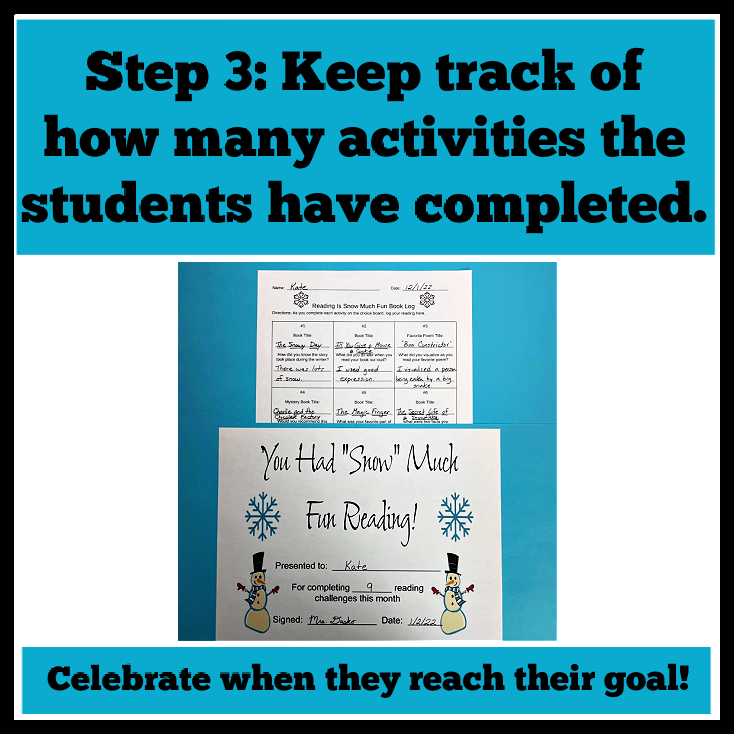 December Snowman Decorating Reading Challenge to Improve Comprehension ...