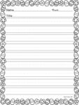Easter Spring Writing Paper in Color & BW, FREE | Made By Teachers