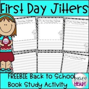 First Day Jitters Writing Activity for Back to School, Digital ...