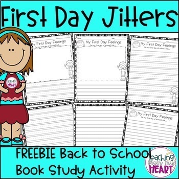 First Day Jitters Writing Activity for Back to School, Digital ...
