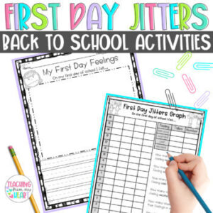 First Day Jitters Writing Activity for Back to School, Digital ...