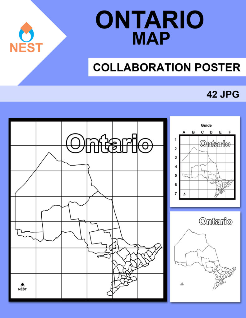 Ontario Map Collaboration Poster | Made By Teachers