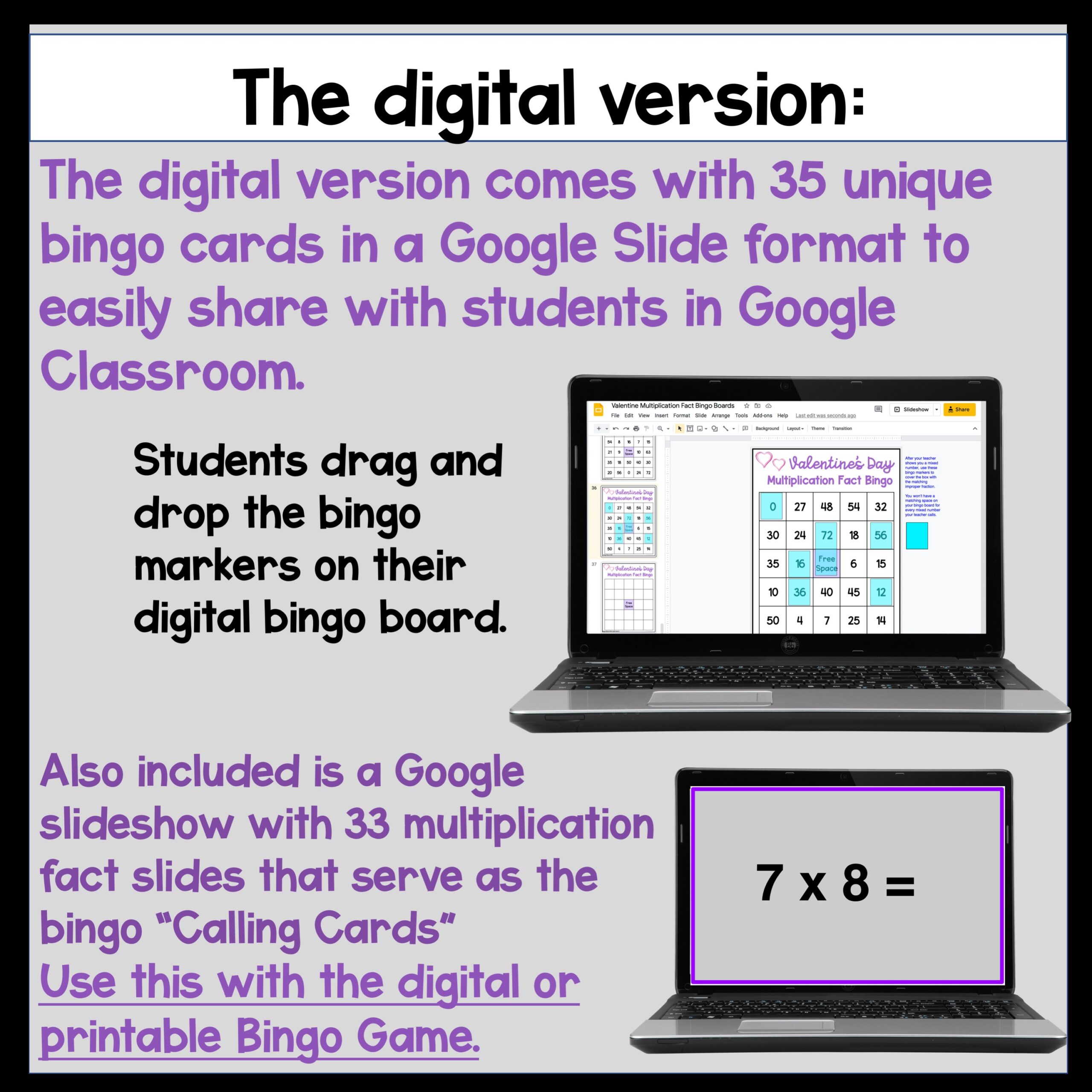 Multiplication Fact Valentine's Day Bingo | Made By Teachers