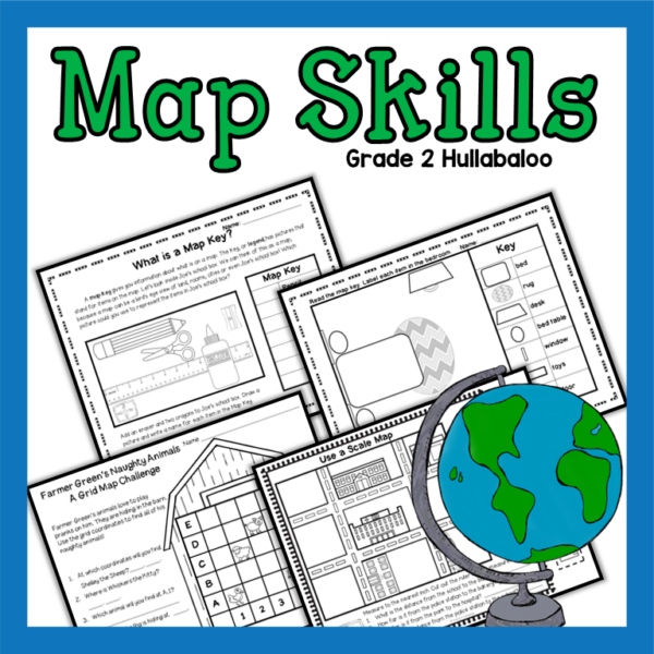 Map Skills - Grid, Scale, Map Keys and Map Flip Book | Made By Teachers