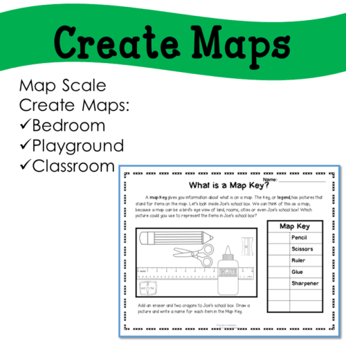 Map Skills - Grid, Scale, Map Keys and Map Flip Book | Made By Teachers