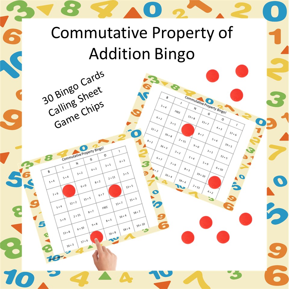Commutative Property of Addition Bingo | Made By Teachers