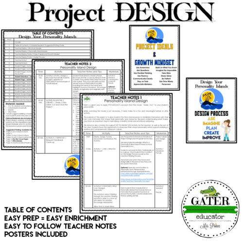 Inside Out Movie Activity | All About Me | Project Based Learning ...