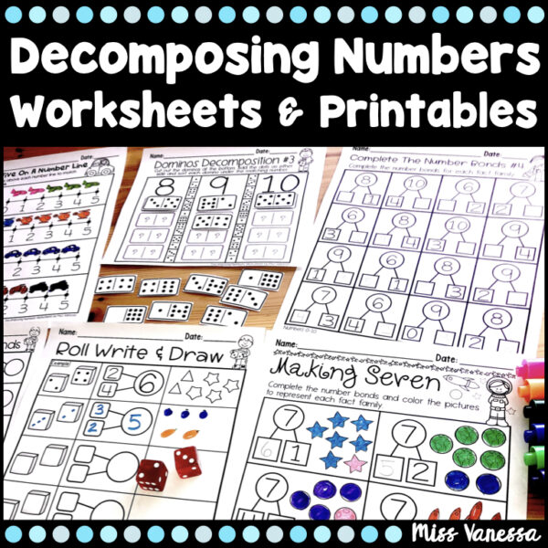 Composing And Decomposing Numbers to 10 Worksheets | Made By Teachers