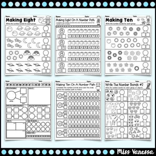 Composing And Decomposing Numbers to 10 Worksheets | Made By Teachers