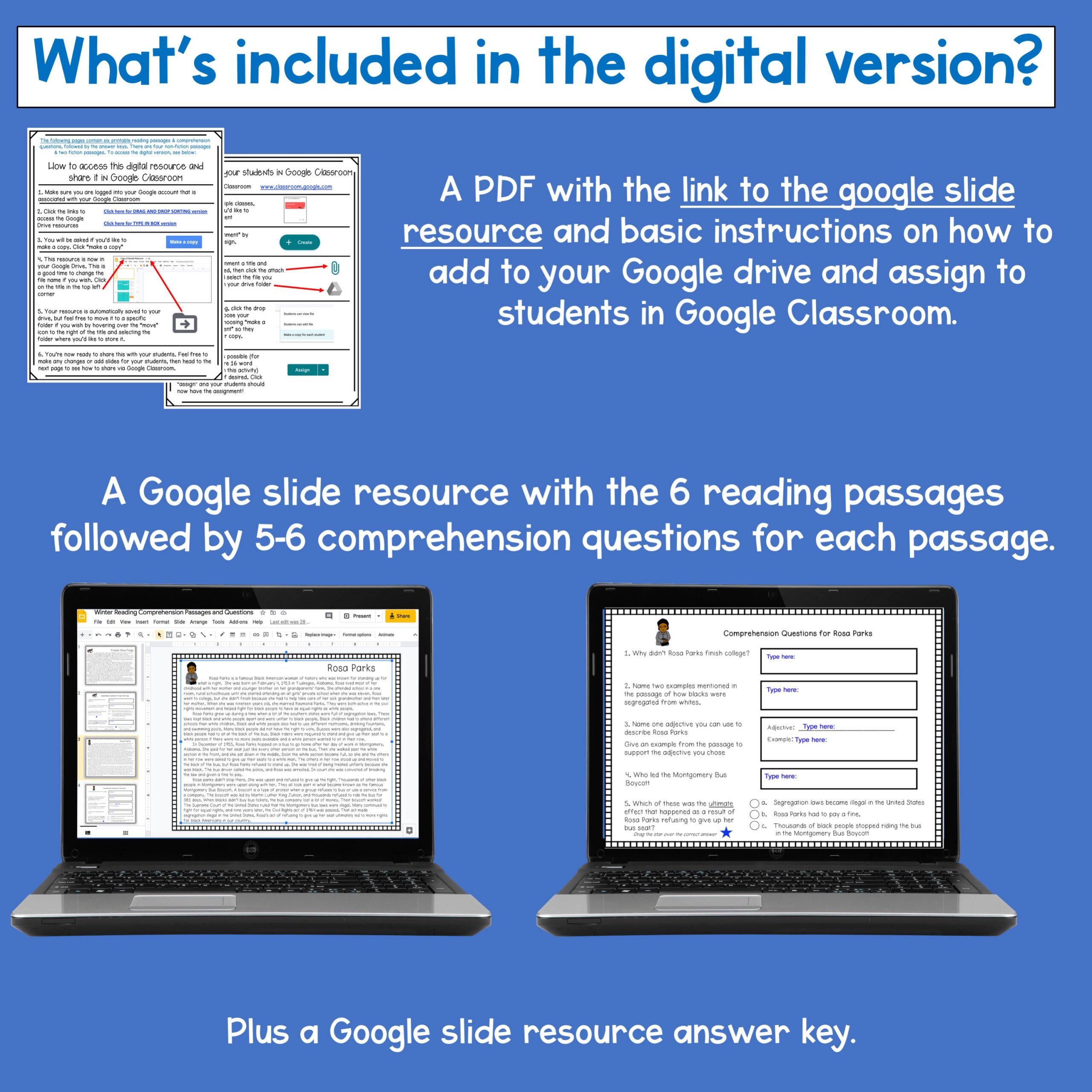 Winter Reading Comprehension Passages and Questions | Made By Teachers