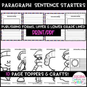 George Washington Informational Paragraph Writing Sentence Starters ...