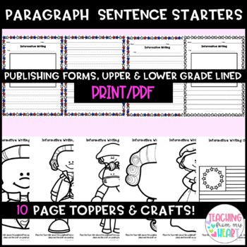 George Washington Informational Paragraph Writing Sentence Starters ...