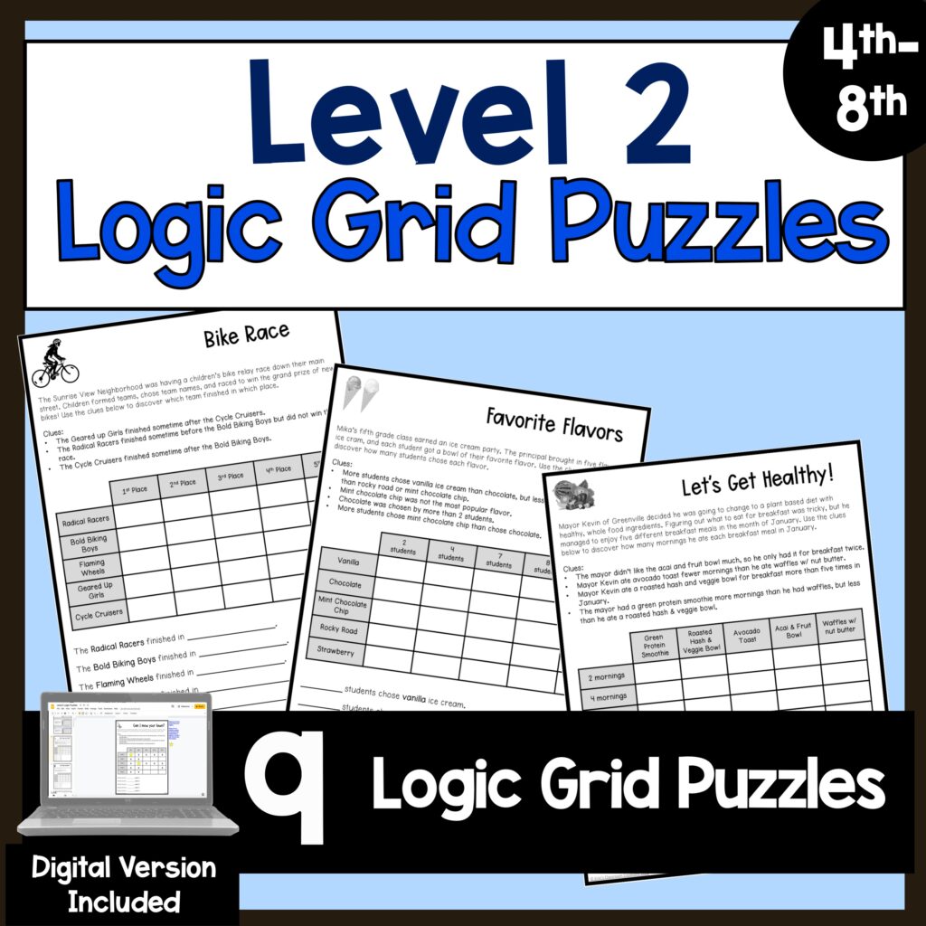 Level 2 Logic Puzzles | Made By Teachers