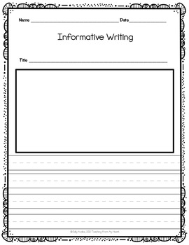 Informative Writing Paragraph Sentence Starters Unit Informational ...