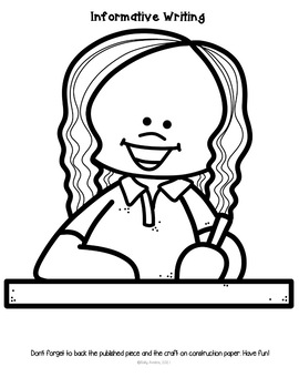 Informative Writing Paragraph Sentence Starters Unit Informational ...