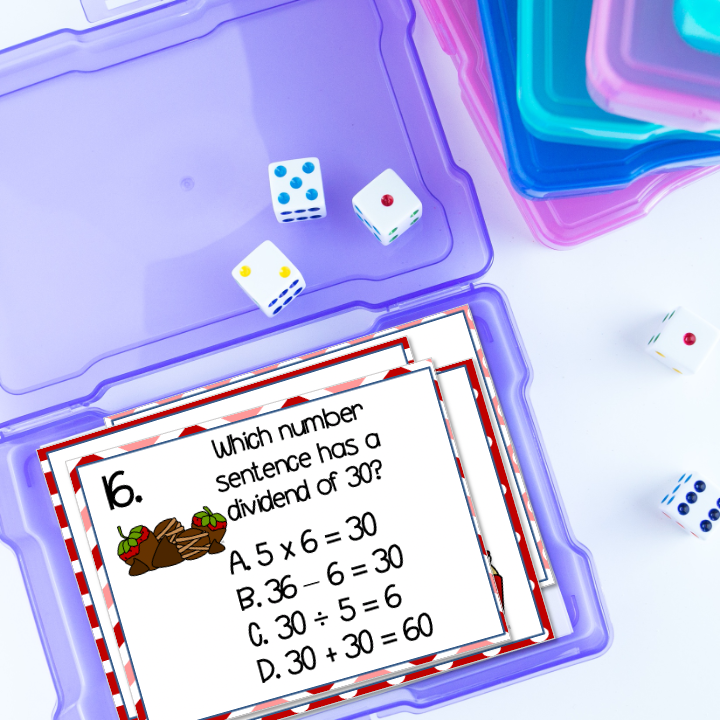 Valentine's Math Task Cards | Centers | Printables | Made By Teachers