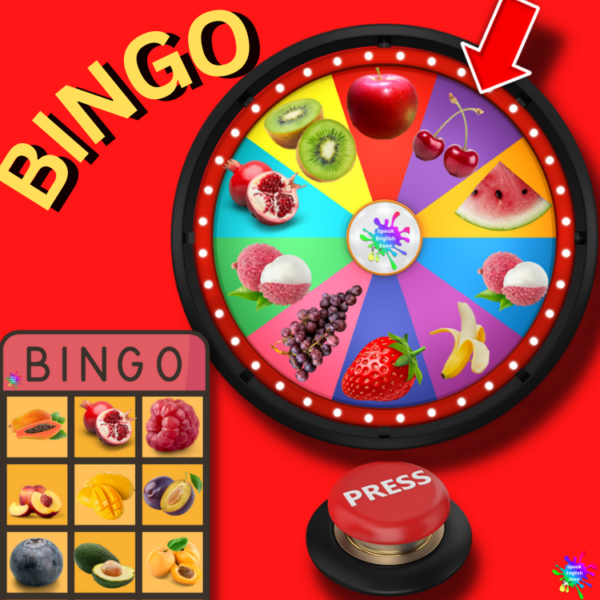 fruit Bingo Game- Grade 1,2,3, Fun activity, Distance Learning, Back to ...