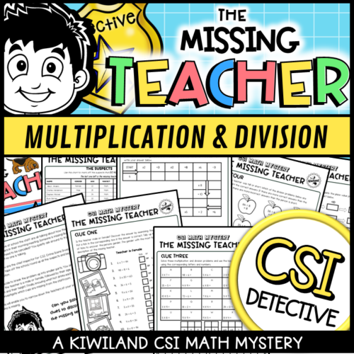 Multiplication and Division CSI Detective Math Mystery The Missing ...