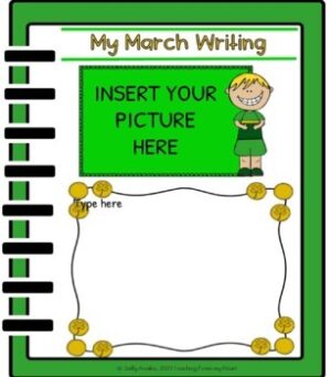 March Monthly Writing, Journal Prompts Google Slides, St. Patrick's Day ...