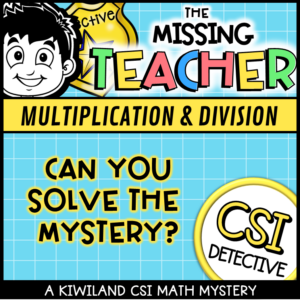 Multiplication and Division CSI Detective Math Mystery The Missing ...