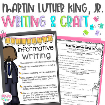Martin Luther King Jr. Paragraph Writing Black History Month Sentence ...