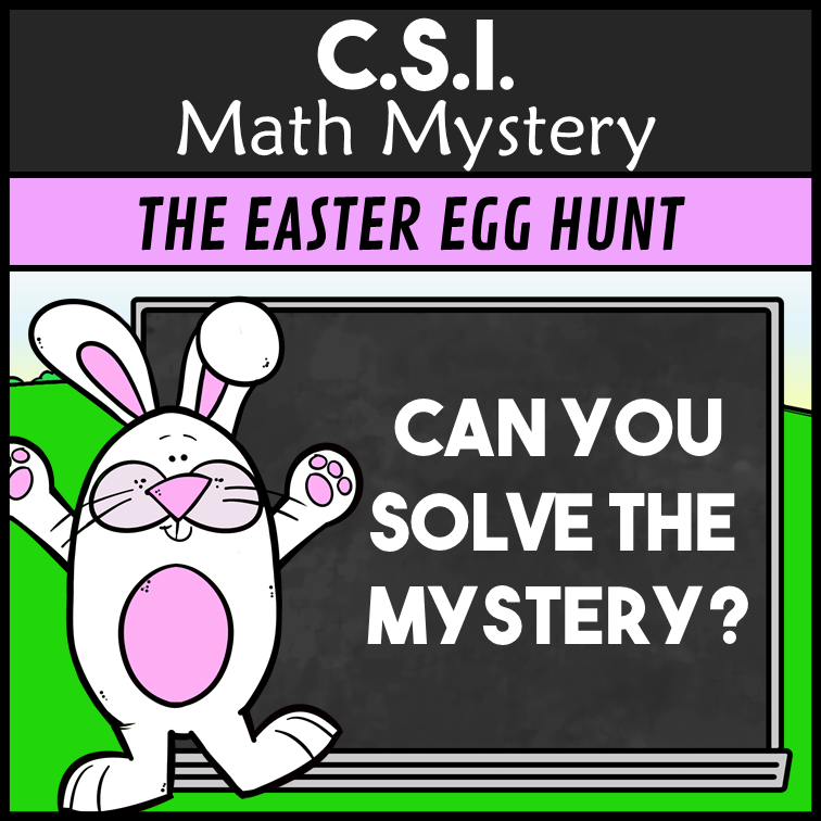Easter Math Mystery with Addition and Subtraction Easter Egg Hunt CSI ...