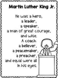 Martin Luther King Jr. Poem, Black History Month, Google Classroom, PDF ...