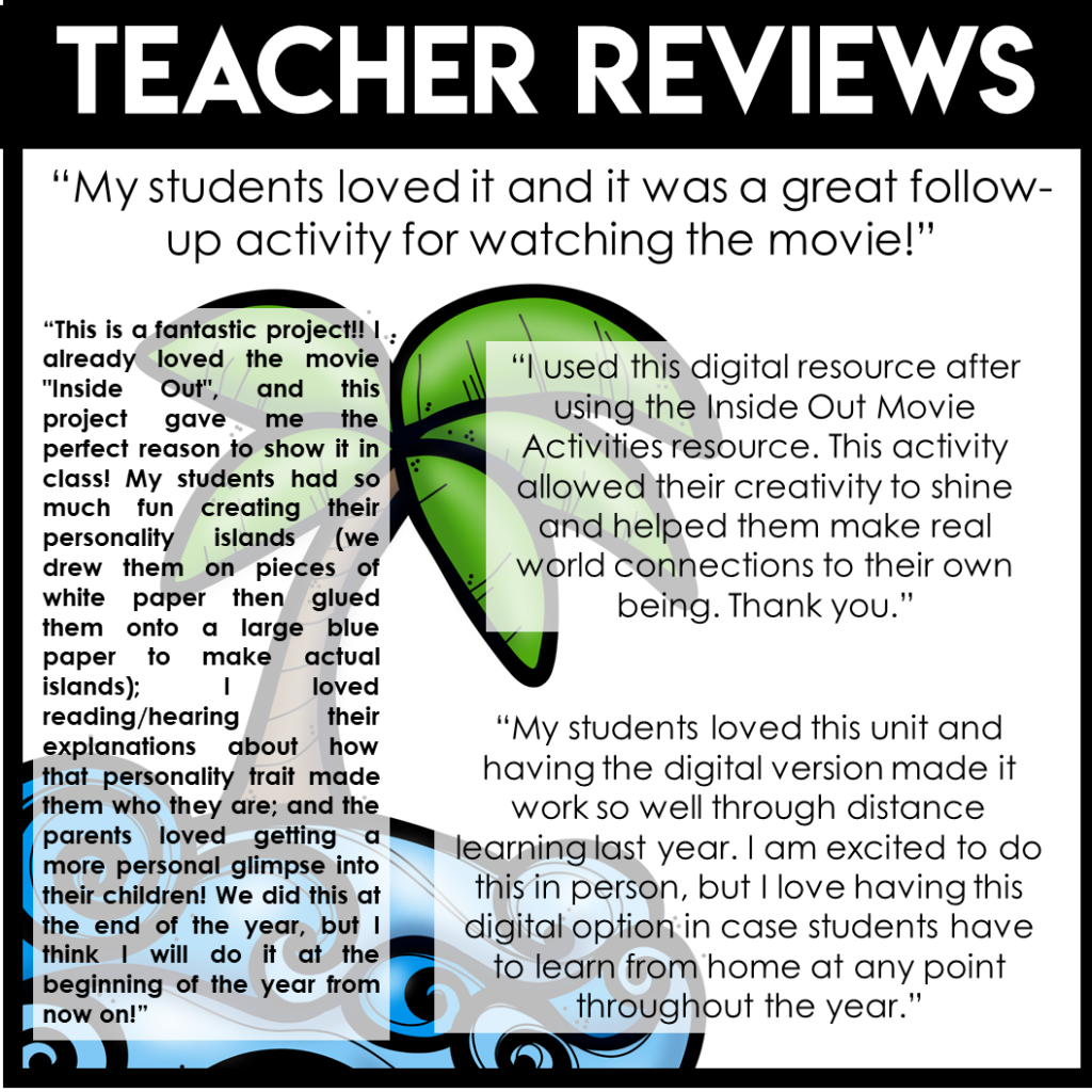 Social Emotional Project Based Learning | Inside Out Movie Activity ...