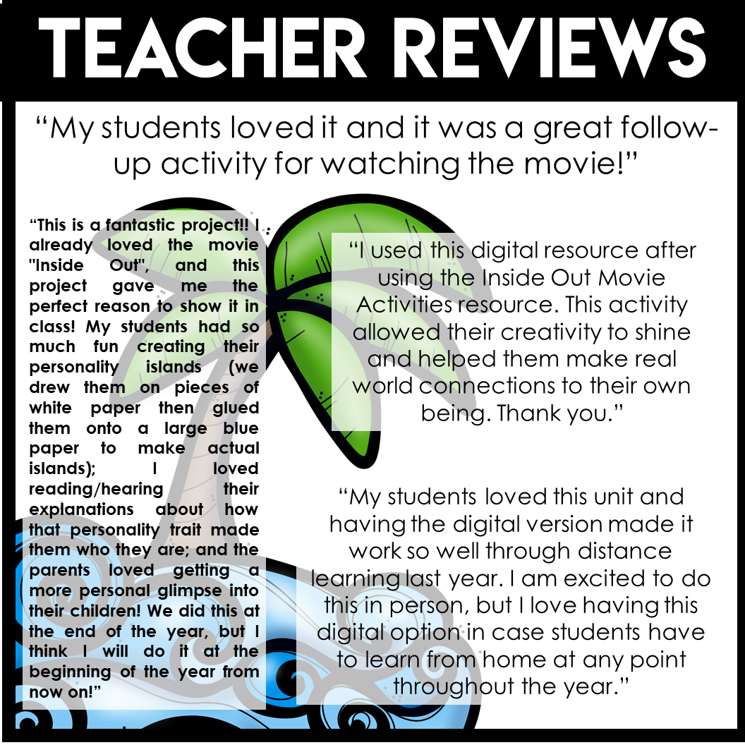 Social Emotional Project Based Learning | Inside Out Movie Activity ...