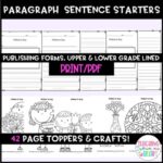 Mother's Day Paragraph Writing Sentence Starters and Craft Activities ...