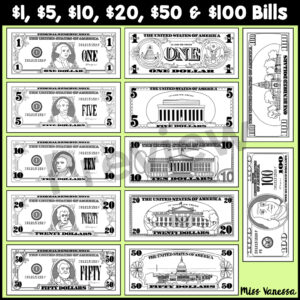 Printable Play Money - US Dollar Bills | Made By Teachers