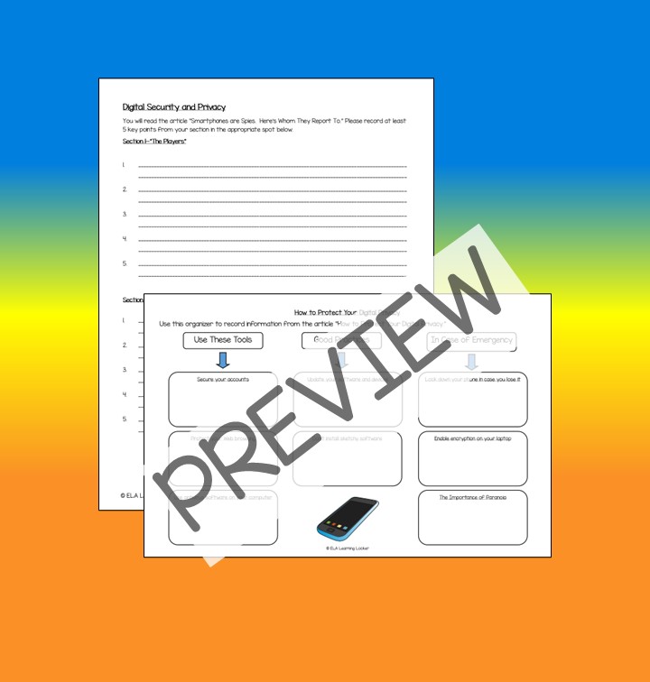 Digital Safety and Security Unit | Made By Teachers