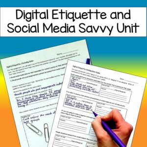 Digital Etiquette and Social Media Savvy Unit | Made By Teachers