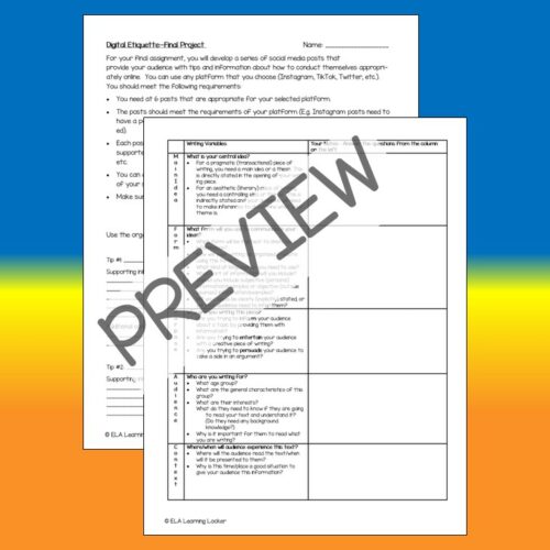 Digital Etiquette and Social Media Savvy Unit | Made By Teachers