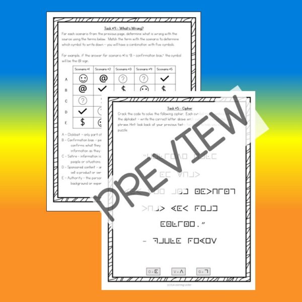 Digital Media Literacy Escape Room | Made By Teachers