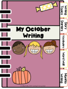 October Monthly Writing Journal Story Starters Halloween, Pumpkins ...