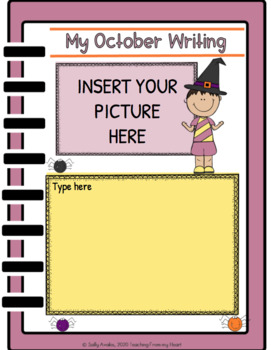 October Monthly Writing Journal Story Starters Halloween, Pumpkins ...