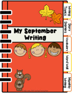 September Monthly Writing Journal Story Starters and Back to School ...