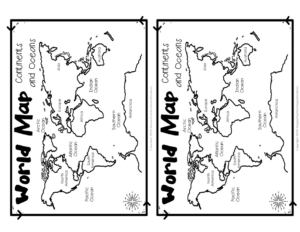 World Map: World Map Quiz (Test) and Map Worksheet | 7 Continents and 5 ...
