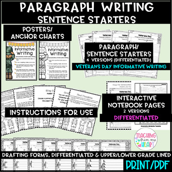 Veterans Day Coloring Activity, Informative Informational Writing ...